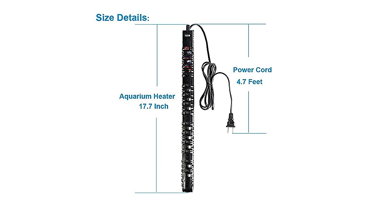 Soyon Aquarium Heater 500W, Fish Tank Heater with Adjustable ...