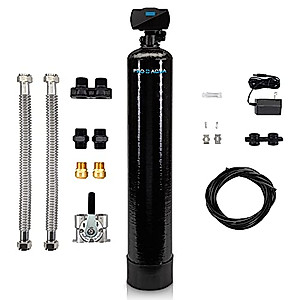 PRO+AQUA Heavy Duty Whole House Well Water Filter System - 100,000 Grains, 99% Effective, Easy Installation, 5-Year Warranty