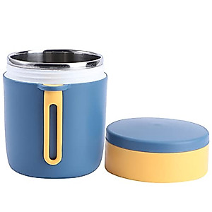 LIFKOME 450ml Food Stainless Steel Insulated Coffee Mug with Handle Double Wall Vacuum Travel Mug Food Jar Soup for Hot & Cold Foods Food Jar for Toddlers &