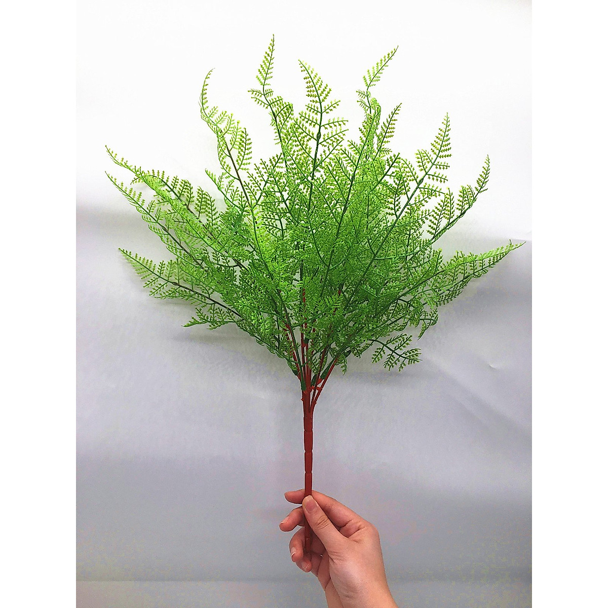 CATTREE Artificial Shrubs Bushes, Plastic Fern Leaves Persian Grass Fake Plants Wedding Indoor Outdoor Home Garden Verandah Kitchen Office Table Centerpieces Arrangements Christmas Decoration 4 pcs