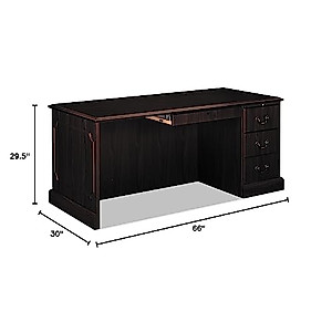HON 94283RNN 94000 Series L Desk for Left Return, 66w x 30d x 29-1/2h, Mahogany