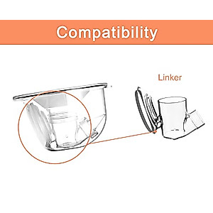 Loveishere Wearable Breast Pump Linker, Compatible with Momcozy S9/S10/S12/TSRETE/PADRAM/LoveOfLive/OMFMF Wearable Breast Pump, Accessories Connector Linker to Connect Flange Valve and Diaphragm