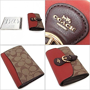 COACH Signature Canvas Kleo Wallet