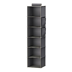 YOUDENOVA 6-Shelf Hanging Closet Organizer, 3-Shelf Closet Hanging Storage Shelves