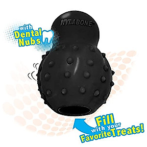 Nylabone Strong MAX Chew Cone Stuffable Chew Toy for Dogs MAX Cone Beef Medium/Wolf (1 Count)