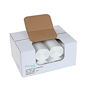 TYPLASTICS 55 Gallon Clear Trash Can Liners - 36" x 60" - HD Garbage Bags - Case of 200