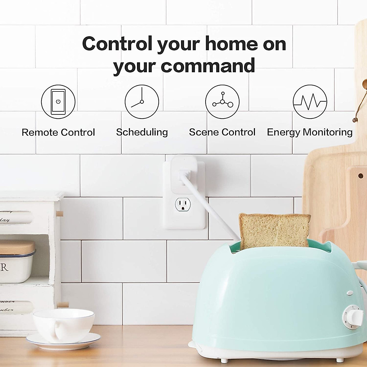 Aqara Smart Plug, REQUIRES AQARA HUB, Zigbee, with Energy Monitoring, Overload Protection, Scheduling and Voice Control, Works with Alexa, Google Assistant, IFTTT, and Apple HomeKit Compatible