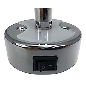 Pactrade Marine Boat Auto RV Aluminum Adjustable LED Reading Light Rocker Switch