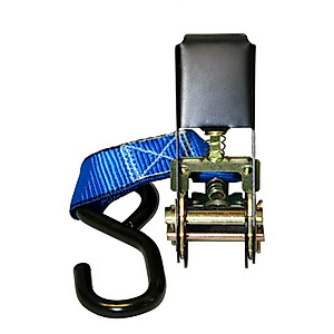 Everest Premium Ratchet Tie Down – 1 PK – 1 IN – 10 FT – 400 LBS Working Load – 1200 LBS Break Strength – Cambuckle Alternative – Cargo Straps Perfect for Moving Appliances, Lawn Equipment and Motorcycles