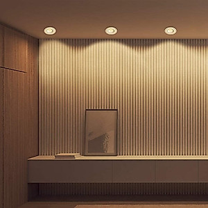 SANBDDLYY European Ceiling Spotlight High Brightness Led Spotlight Creative Ceiling Lights White Aluminum Fashion Recessed Downlight Floodlight Embedded Integrated Restaurant Clothing Store Lighting