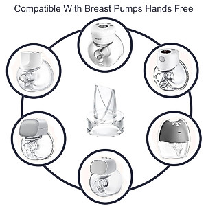 SKYWOT Pack of 6 Duckbill Valves for Wearable Breast Pump Hands Free Accessories Universal Duckbill Valves etc,Original Part Accessories Replacement,BPA Free