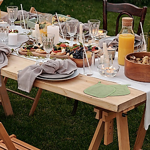 Pot Holders Heat Resistant Cotton Hot Pads: Green Oven Pot Holder with Loop Washable Coaster Potholder Dish Mats for Baking Cooking Kitchen Accessories 2pcs Hot Pads Pot Holders