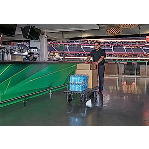 Rubbermaid Commercial Products Platform Truck Motorized Kit, Medium Size, 24"x48", for Moving Heavy Loads in Industrial/Commercial/Warehouse Environments