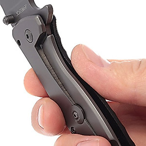 Pocket Knife - Folding Tactical Knives - Boy Scout Knofe Steel Blade G10 Handle - EDC Black Military Jack Flipper Knife -Best for Camping Hunting Fishing Work Survival -Coool Gifts for Men 01304