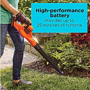 BLACK+DECKER 20V MAX* Cordless Sweeper with Power Boost (LSW321)