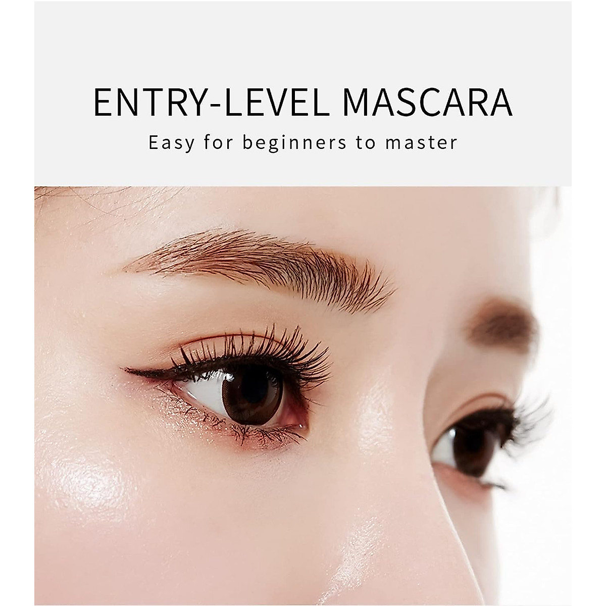 2in1 4D Waterproof Mascara Long-5x Longer Formula for Fuller Lashes - Intense Black Mascara for Thick and Full Lashes