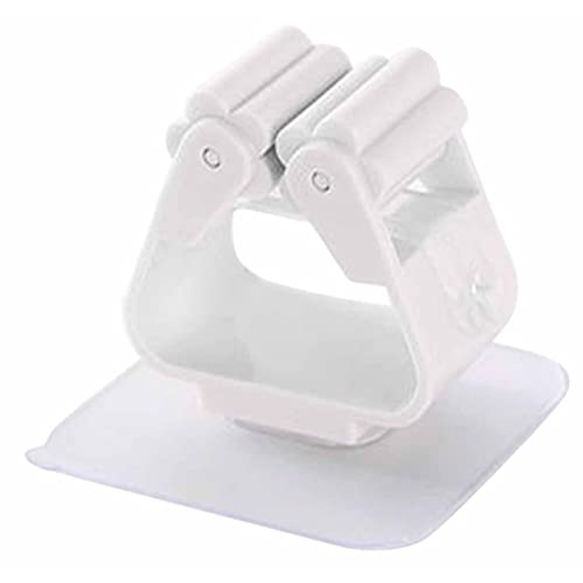 Mop Rack Bathroom Accessories Wall Mounted Shelf Organizer Hook Broom Holder Hanger Behind Doors/On Walls Kitchen Storage Tool (2, White)