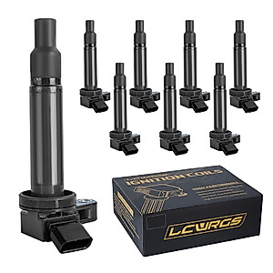 Set of 8 Ignition Coil Pack Fits for V8 4.7 4.3 2000 2001 2002 2003 2004 205 2006 2007 2008 2009 Toyota Tundra Sequoia Land Cruiser 4Runner LEXUS LX470 GX470 GS430 LS430 SC430 Replaces UF230 UF493
