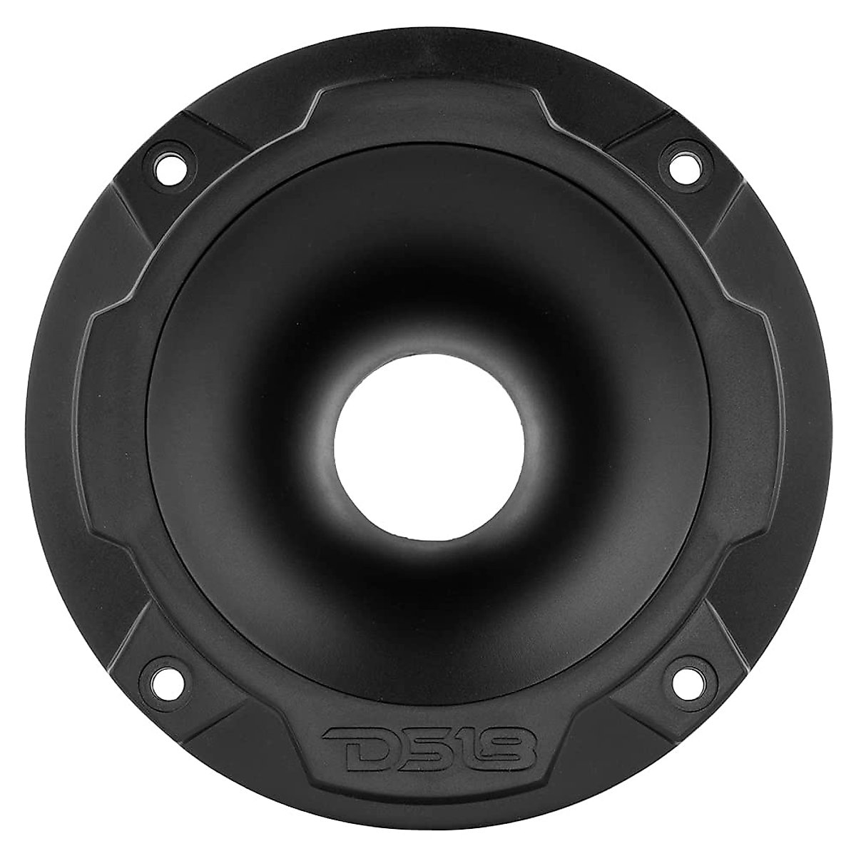 DS18 PRO-HT1 Twist on Slim Profile Exit Horn ABS/PC Plastic Waveguide for Drivers with 1" Throat, 1.77" Depth, 4.5" Diameter - Short Exit Horn Wave Guide for Compression Drivers
