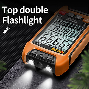 ANENG Digital Multimeter Smart Testers TRMS 9999 Counts Anti-Burning Ohm Amp Volt Meter Measures NCV,AC/DC Current/Voltage,Resistance,Continuity,Capacitance,diodes,Auto-ranging Electrical Tools