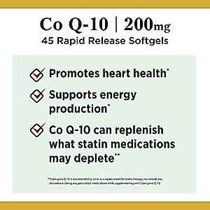Nature's Bounty CoQ10 200mg 45 Softgels