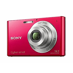 Sony DSC-W330 14.1MP Digital Camera with 4x Wide Angle Zoom with Digital Steady Shot Image Stabilization and 3.0 inch LCD (Red)