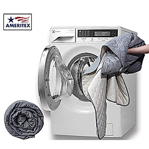 Ameritex Loveseat Cover Water-Resistant Quilted Furniture Protector with Back Nonslip Paws Slipcover for Dogs, Kids, Pets Loveseat Slipcover Stay in Place for Leather (Burgundy, 46'')