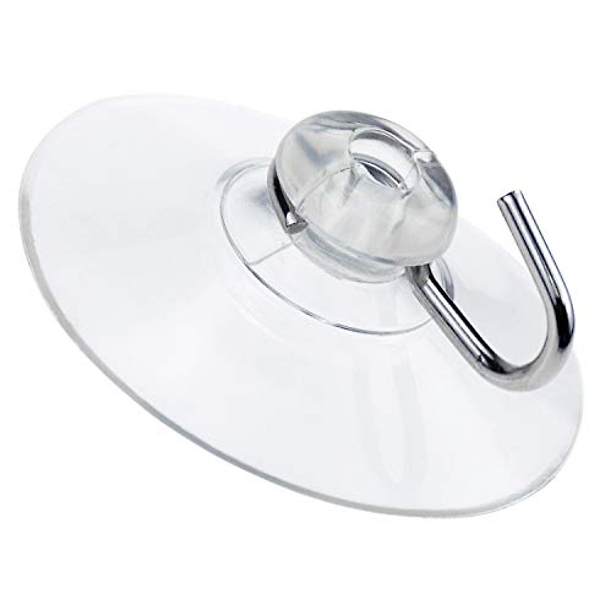 Yesland 80 Pcs Suction Cup Wall Hooks Hangers - Plastic Reusable Clear Sucker Pads and Utility Hooks - Practical Hanging Supplies for Wall Door Glass Window in Kitchen, Bathroom (45 mm)