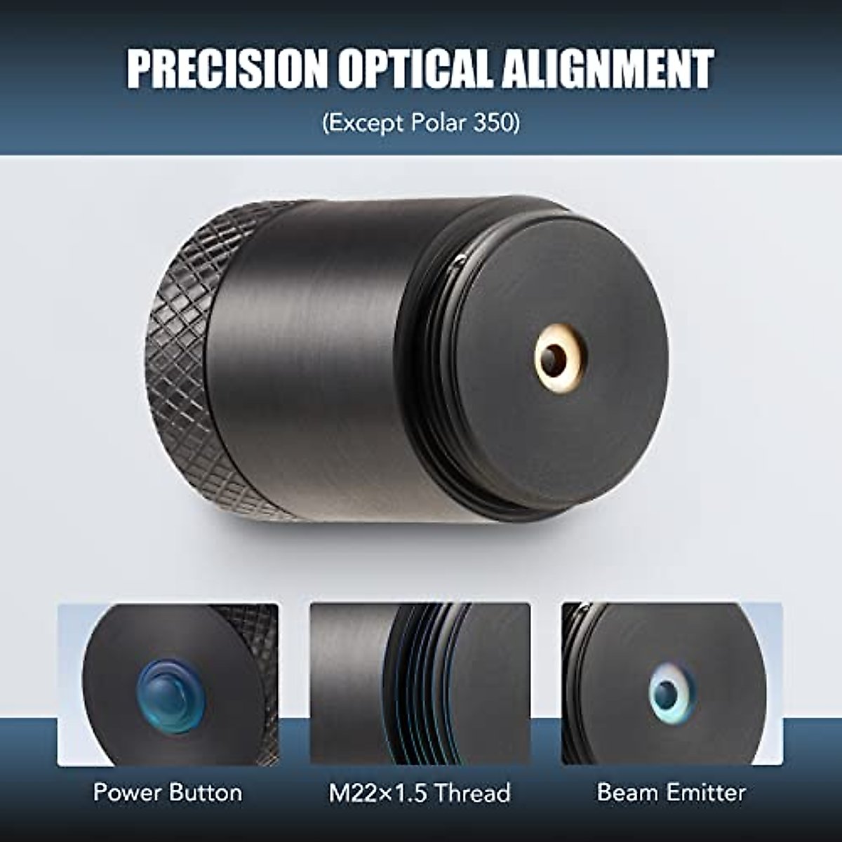 OMTech CO2 Laser Alignment Tool for Laser Engravers, Precision Red Laser Pointer for 50W 60W 70W 80W 100W 130W 180W Laser Engraving Marking Cutting Machines Except Polar 350, Visible Laser Path Guide