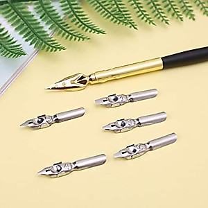 Calligraphy Drawing Dip Ink Nib Pen Set Signature Writing Antique Elegant Gifts by Keaiduoa