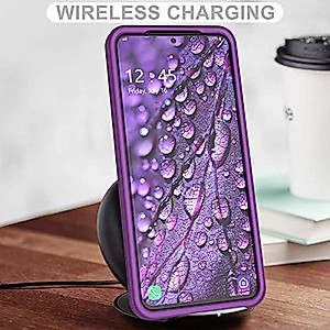 WeLoveCase Galaxy S20 Plus Case, S20+ Plus 5G Cover 3 in 1 Full Body Heavy Duty Protection Hybrid Shockproof TPU Bumper Protective Case for Samsung Galaxy S20 Plus 5G 6.7 inch Dark Purple
