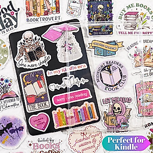 150 PCS Romance Book Stickers for Kindle, Holographic Bookish Sticker Pack Reading Booktok Glitter Vinyl Decals for Laptop Ebook Readers Water Bottles Journal Scrapbook Waterproof
