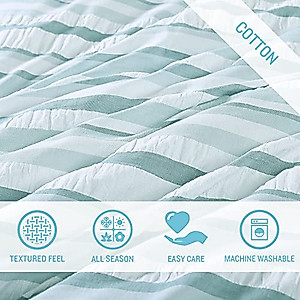 Tommy Bahama - King Comforter Set, Cotton Reversible Bedding with Matching Shams, Home Decor for All Seasons (Clearwater Cay Blue, King)
