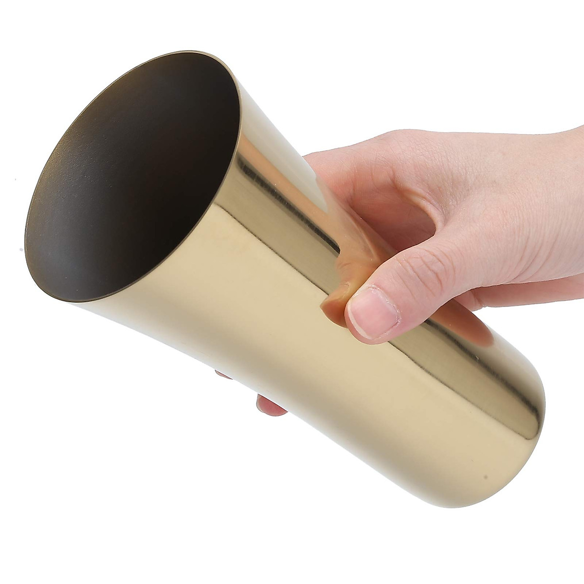 Premium Grade 304 Stainless Steel Water Tumblers,Beer Glasses,Stainless Steel Decorative Water Cup Beer Cold Drink Mug Home Restaurant Decor for Outdoor Bar(gold)