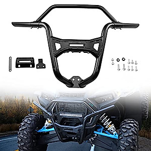 A & UTV PRO Front Low Profile Bumper for 2019-2023 Polaris RZR 1000 XP/XP 4/ XP Turbo/Trail, Heavy Duty Steel Tube Desert Brush Guard UV Resistant Protector Accessories, Replace OEM # 2884019-458