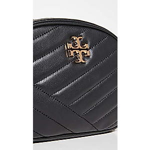Tory Burch Women's Kira Chevron Small Camera Bag, Black, One Size