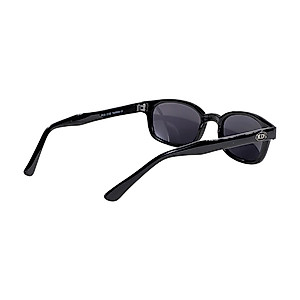 Pacific Coast Original KD's Biker Sunglasses (Black Frame/Dark Grey Lens)