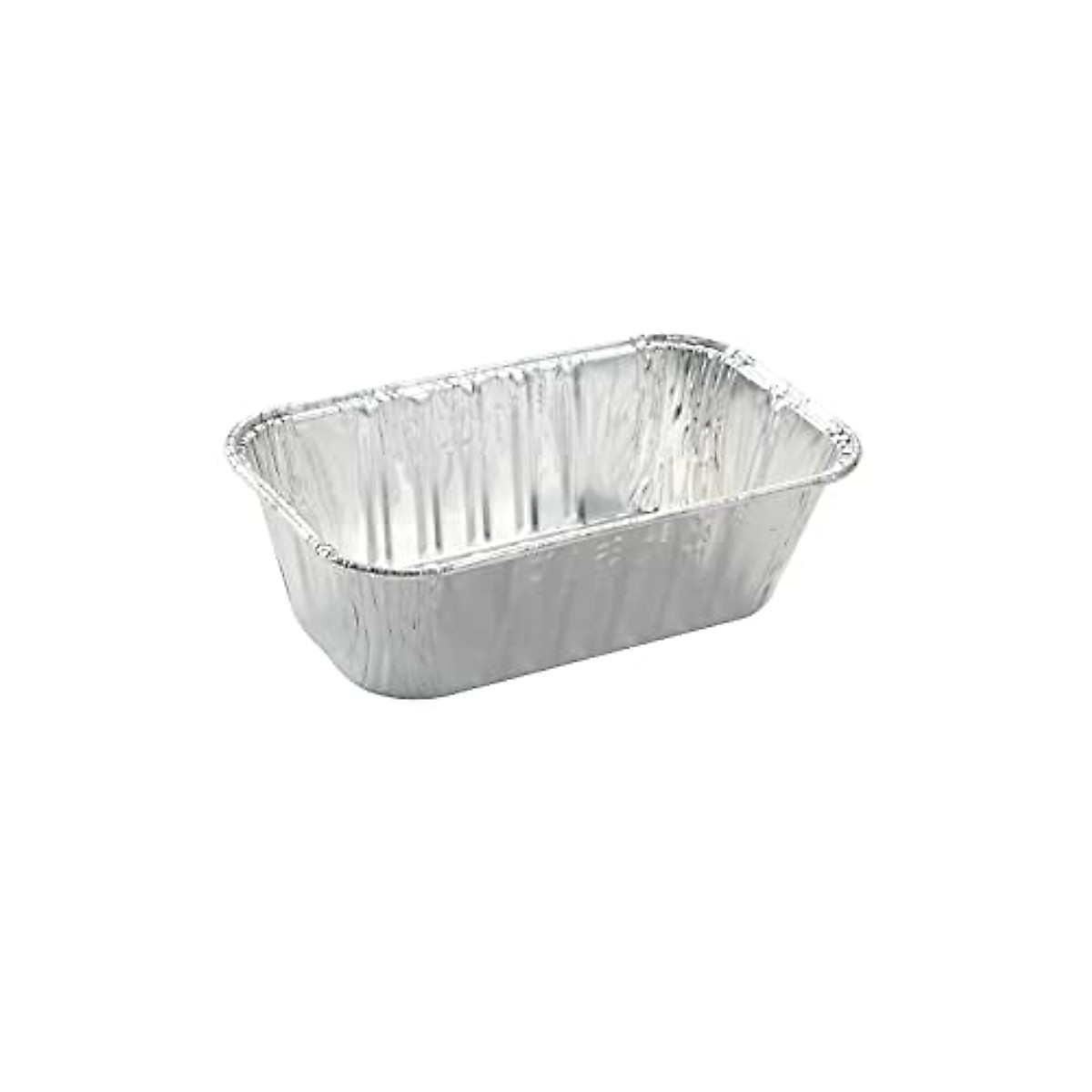 Waytiffer 50 Pack 1Lb mini Loaf Pans Heavy Duty Disposable Aluminum Foil Bread Tins Standard Size - 6" X 3.5" X 2.5" Oven Safe Sturdy Small Bread Tin Pans-1 Pound Loaf Pans