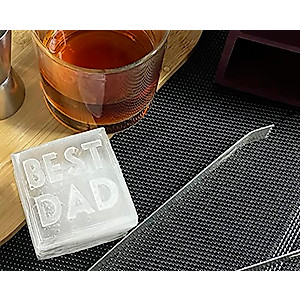 Custom Ice Cube Tray Mold with Text And Initials for Cocktail and Whiskey Ice makking tray Mold, Customized Silicone Ice Mold, Gift For Him, ice for Home Bar, Custom Ice Stamp