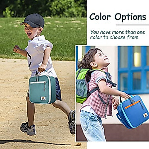 CaCTOUR Lunch Box Kids,Premium Insulated Lunch Bag for Girls Boys,Soft Bag Mini Cooler Back to School Thermal Reusable Lunch Bag for Work School Picnic (Green)