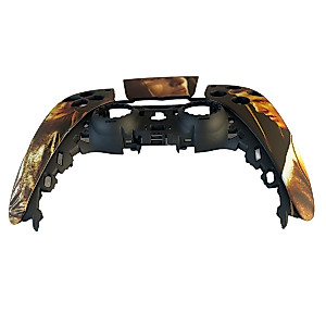 BootUS TLOU2 Fan Art Replacement Abby Plus Touchbar Front Housing Shell Faceplate PS5 Controller, Matte Black