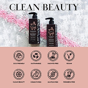 Saphira Mineral Moisturizing Shampoo & Conditioner, Hydrating for Dry, Damaged, Bleached & Color-Treated Hair, Sulfate-Free, Paraben-Free, Nourishes & Revitalizes Lifeless Hair, 8.5 Ounce (Pack of 2)