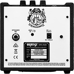 Orange Crush Mini Guitar Amplifier Combo 3 Watts, Black