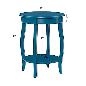 Powell Furniture Powell Teal Round Shelf Table