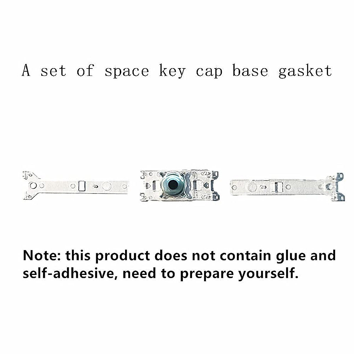 Replacement Spacebar Key Cap and Hinge and Base Gasket for MacBook Pro Retina 13" / 15" Model A1706 A1707 A1708 2016-2017 Year Keyboard Space Bar Key Cap