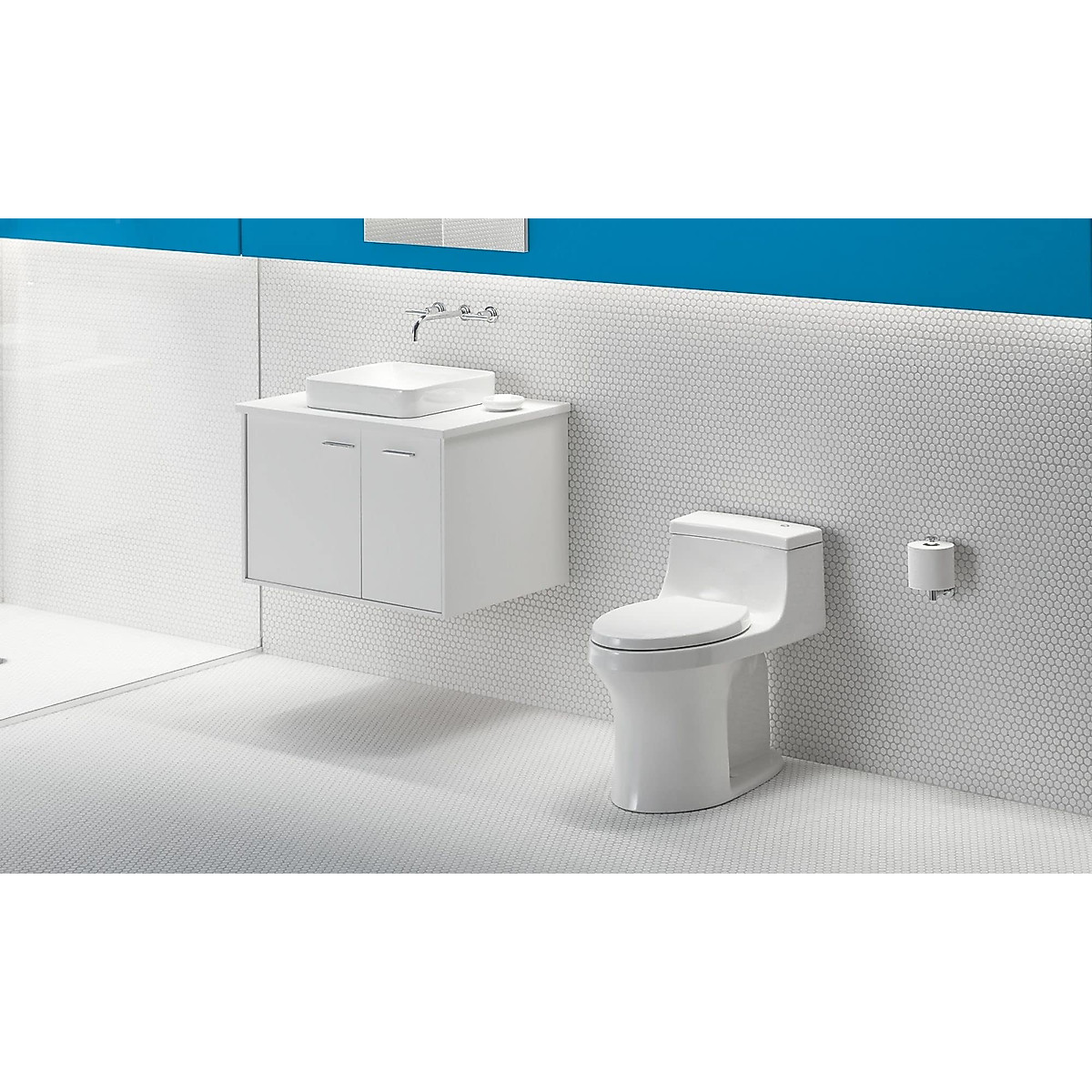 KOHLER 2661-0 Vox Vessel Bathroom Sink, vitreous China, 16-1/4" W x 16-1/4" L, White