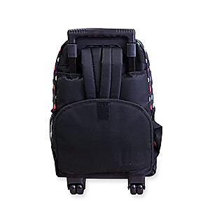 Everest Wheeled Backpack with Pattern, Polkadot, One Size