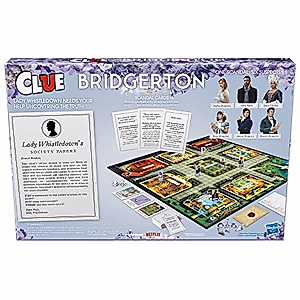 Hasbro Gaming Clue: Bridgerton Edition-BoardGame for Ages 17+Game for Bridgerton Fans for 3-6 Players, Inspired by Shondaland's Original Series on Netflix