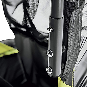 Allen Sports Deluxe Steel 1-Child Bicycle Trailer and Stroller, Green