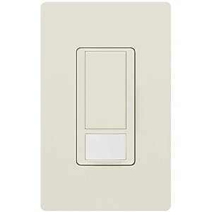 Lutron Maestro Vacancy-Only Sensor Switch | 5 Amp, Single-Pole/Multi-Location | MS-VPS5M-LA | Light Almond